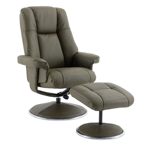 Denver Real Leather Luxury Recliner Chair